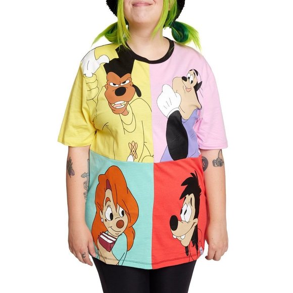 Loungefly | Tops | Loungefly Disney Goofy Movie Color Block Tee | Poshmark